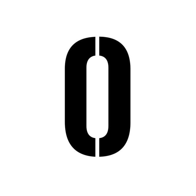 Individual Numbers Stencil - Stencils Australia