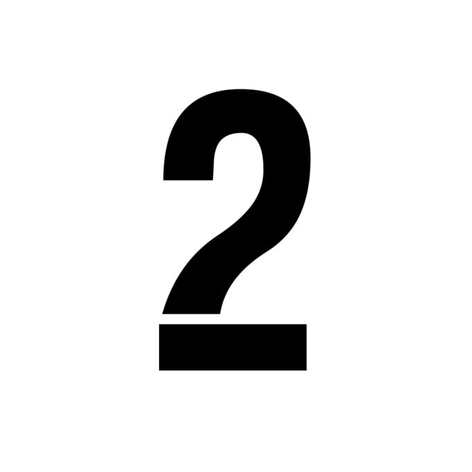 Individual Numbers Stencil - Stencils Australia