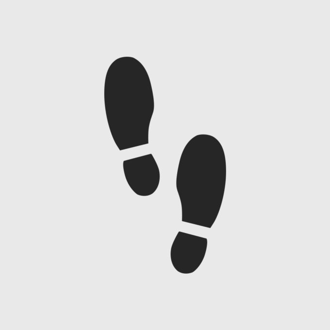Pedestrian Footprint Stencil - Stencils Australia
