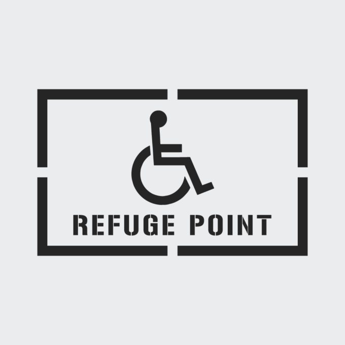 Refuge Point Stencil - Stencils Australia